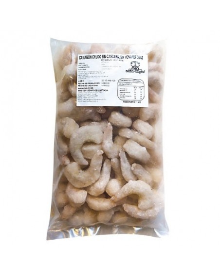 Camarón 36/40, ecuatoriano, 1 kilo.